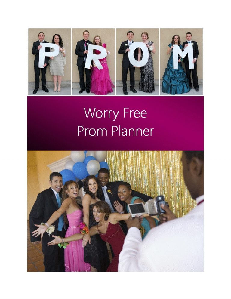 Worry Free Prom Planner | E.E. RAYMOND
